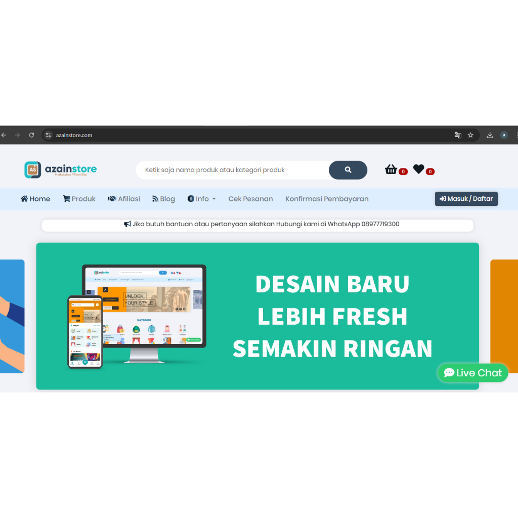 Jual Aplikasi Web Toko Online Fisik + Digital New 2025 | Shopee Indonesia