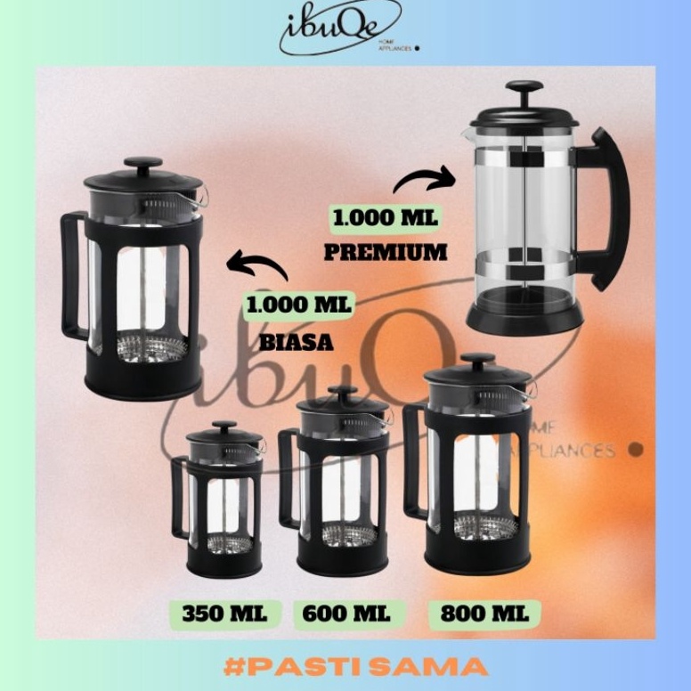 Jual Harga TERMURAAH FRENCH PRESS KOPI TEH PLUNGER COFFEE TEA MAKER ...