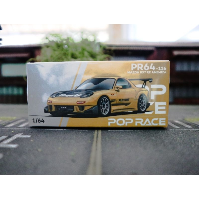 Jual Pop Race Mazda RX7 Re Amemiya Widebody Yellow 1:64 PR64-116 | Shopee Indonesia