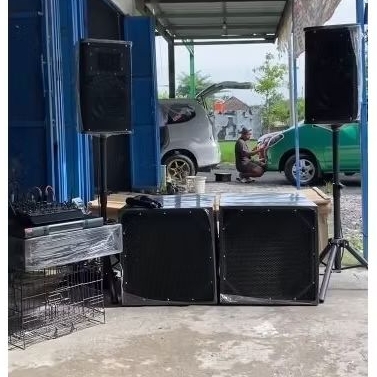 Jual PAKET SOUND MINIATUR Sub 2 x 15 inch + 2 x 10 inch Fullset Siap ...