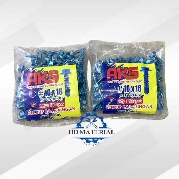 Jual (ISI 100 PCS) Baut Drilling / Skrup Drilling / Baut Baja Ringan ...