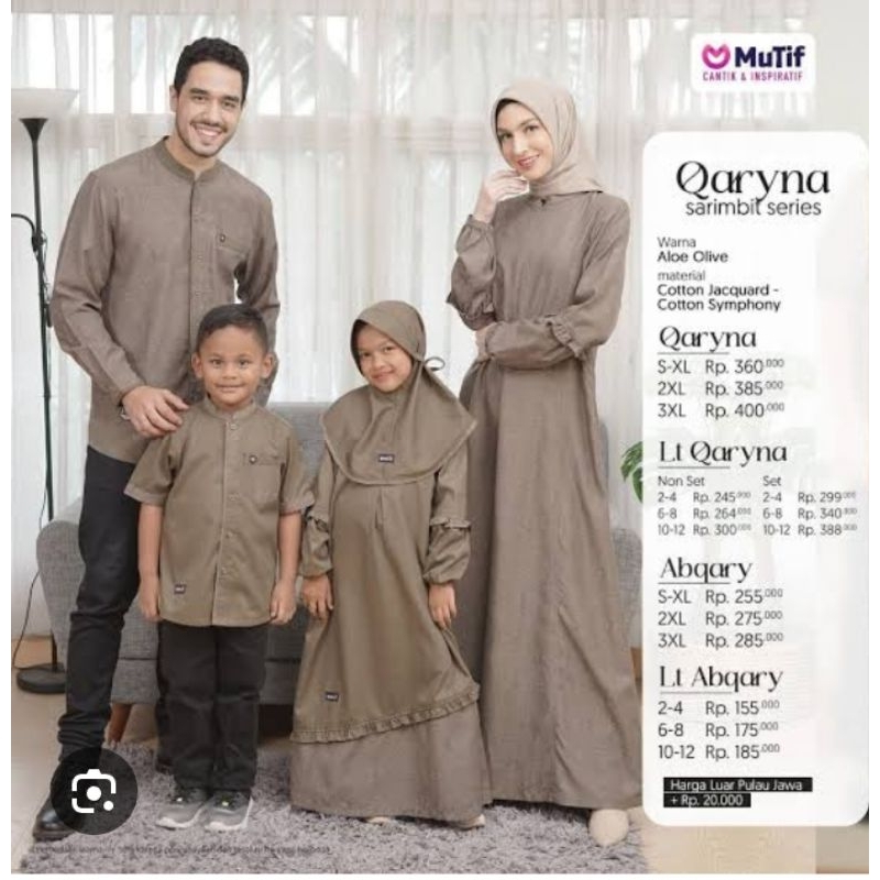 Jual SARIMBIT MUTIF QARYNA Baju Couple Keluarga | Shopee Indonesia