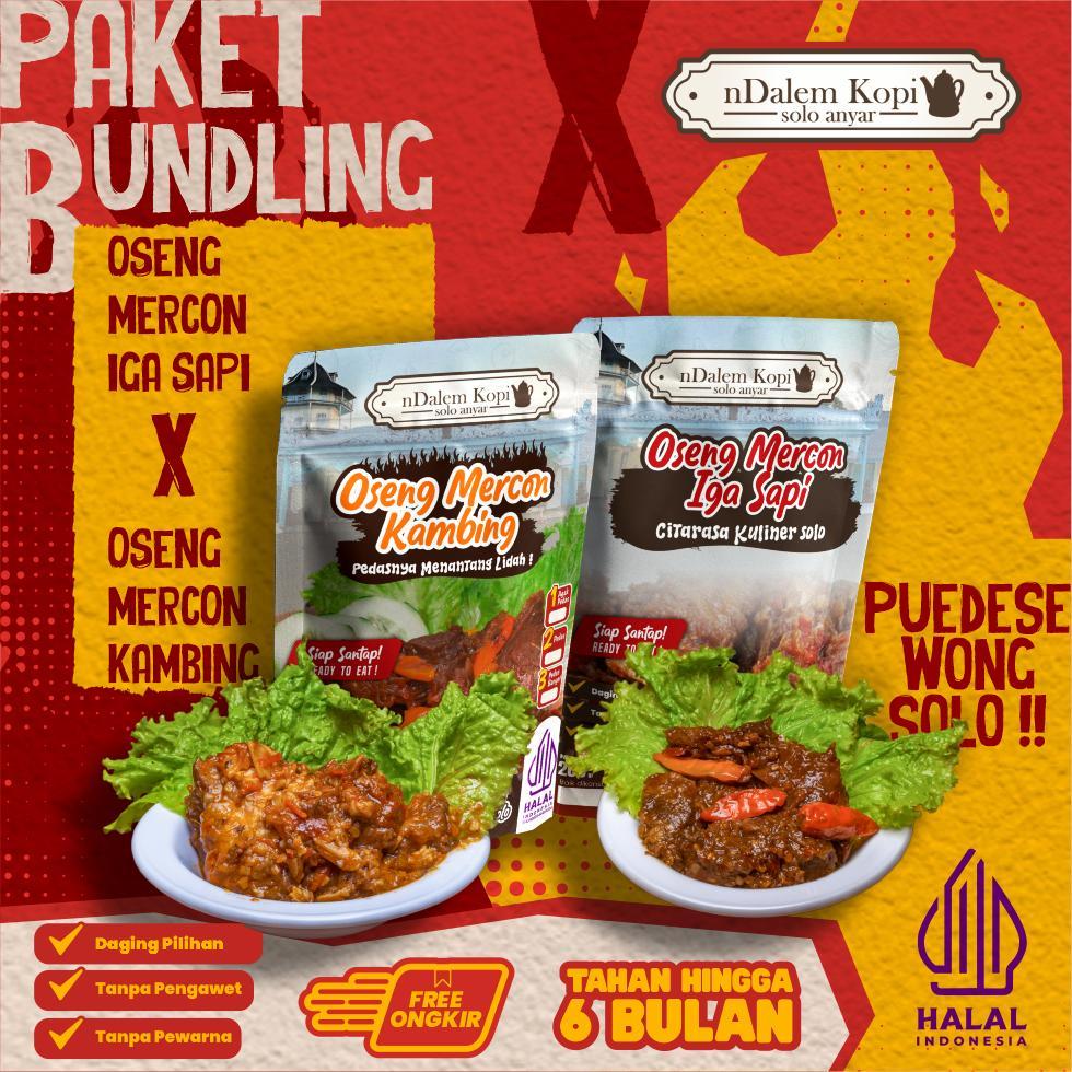 Jual Oseng Mercon Daging Kambing Iga Sapi Empuk Pedas Lezat [BUNDLING 2 ...