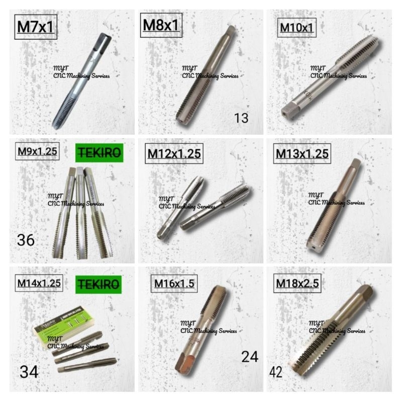Jual TAP. HAND TAP M3 M4 M5 M6 M7 M8 M9 M10 M12 M13 M14 M16 M18 MATA BOR TAP DRAT BAUT KUNCI (5 ...