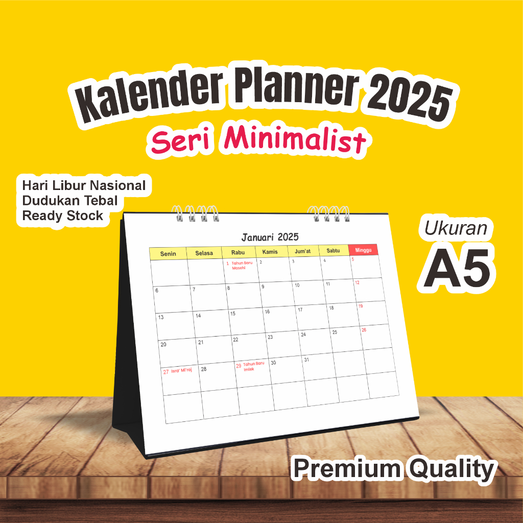 Jual Kalender Planner 2025 Minimalist | Shopee Indonesia