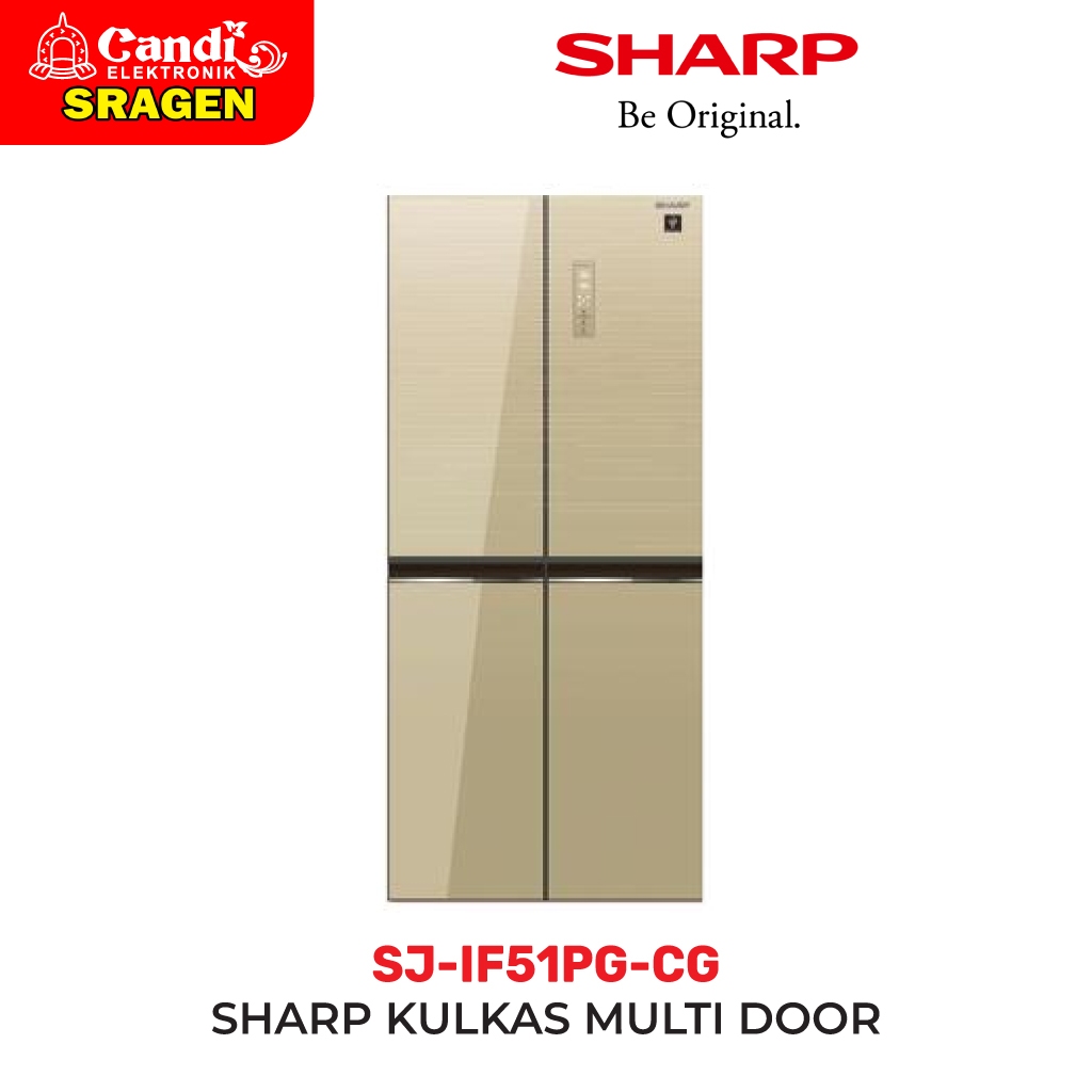 Jual SHARP Kulkas Side By Side 472 Liter - SJ-IF51PG-CG | Shopee Indonesia