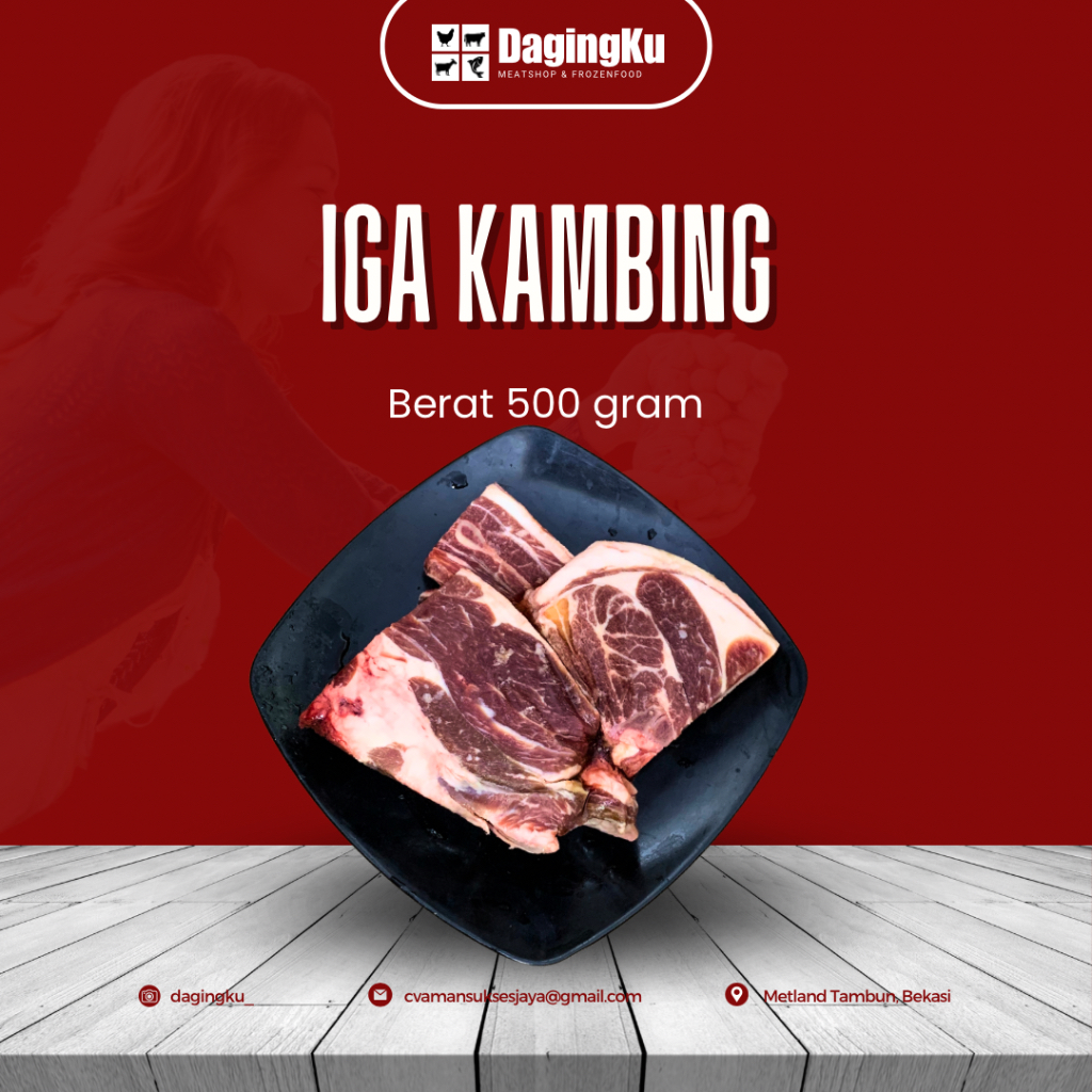 Jual Iga Kambing Potong Ada Tulang / Iga Kambing Kebuli / Steak Lamb ...