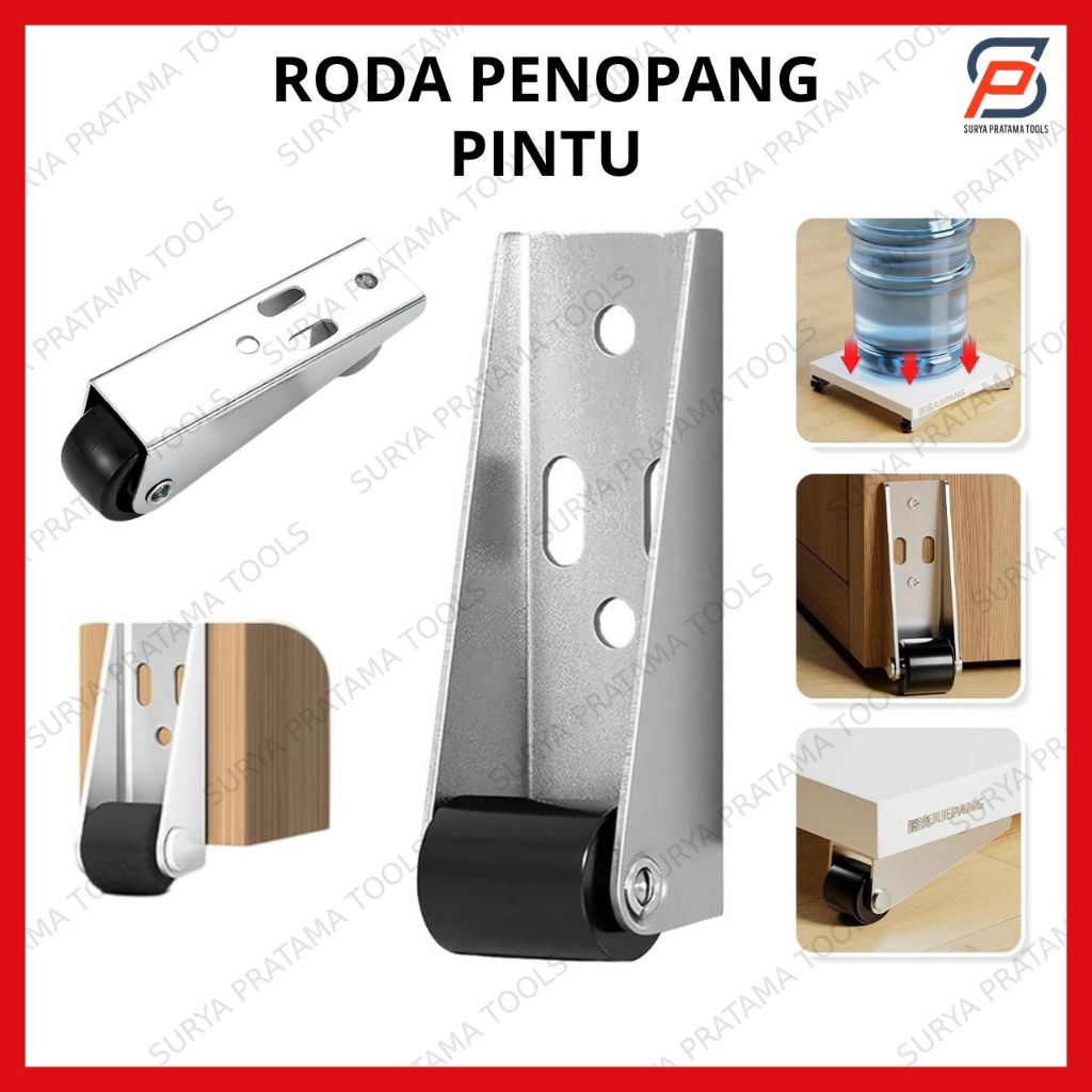 Jual Roda Pintu Geser Universal Roda Penopang Bawah Pintu Lemari Meja ...