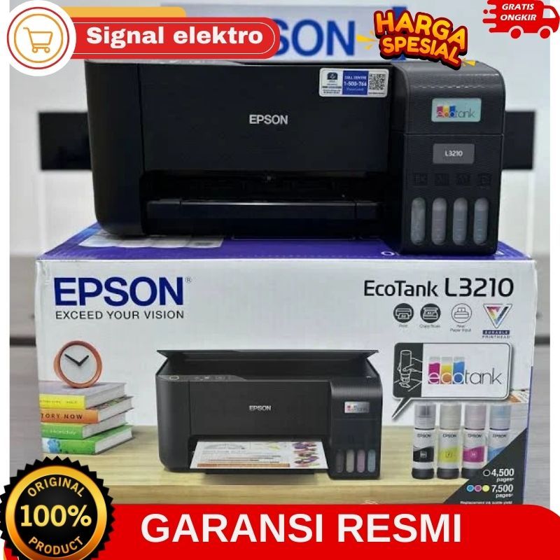 Jual Epson EcoTank L3210 A4 All-in-One Ink Tank Printer | Shopee Indonesia