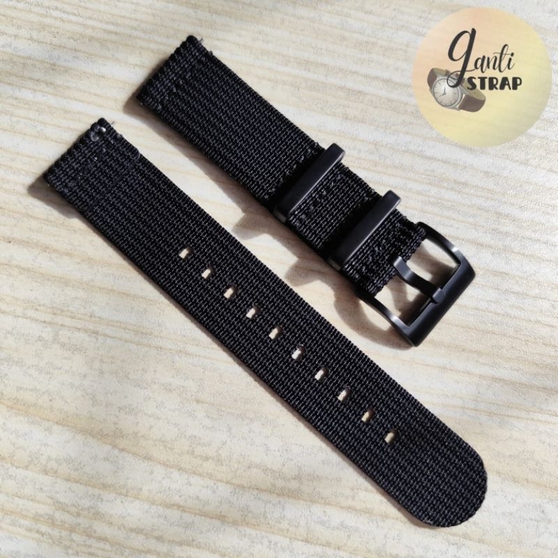 Jual Ribbed Nylon 2 Pcs Style Strap Smartwatch Strap Casio Seiko ...