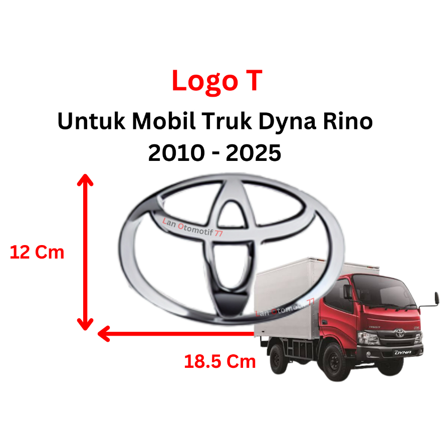 Jual Emblem Logo Mobil Toyota for Dyna Rino (2010 - 2025) New | Shopee ...