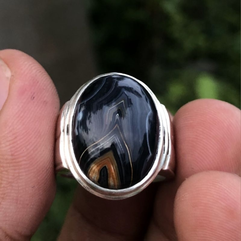 Jual Cincin Batu Akik Karang Nunggal Junjung Derajat Ring Perak ...