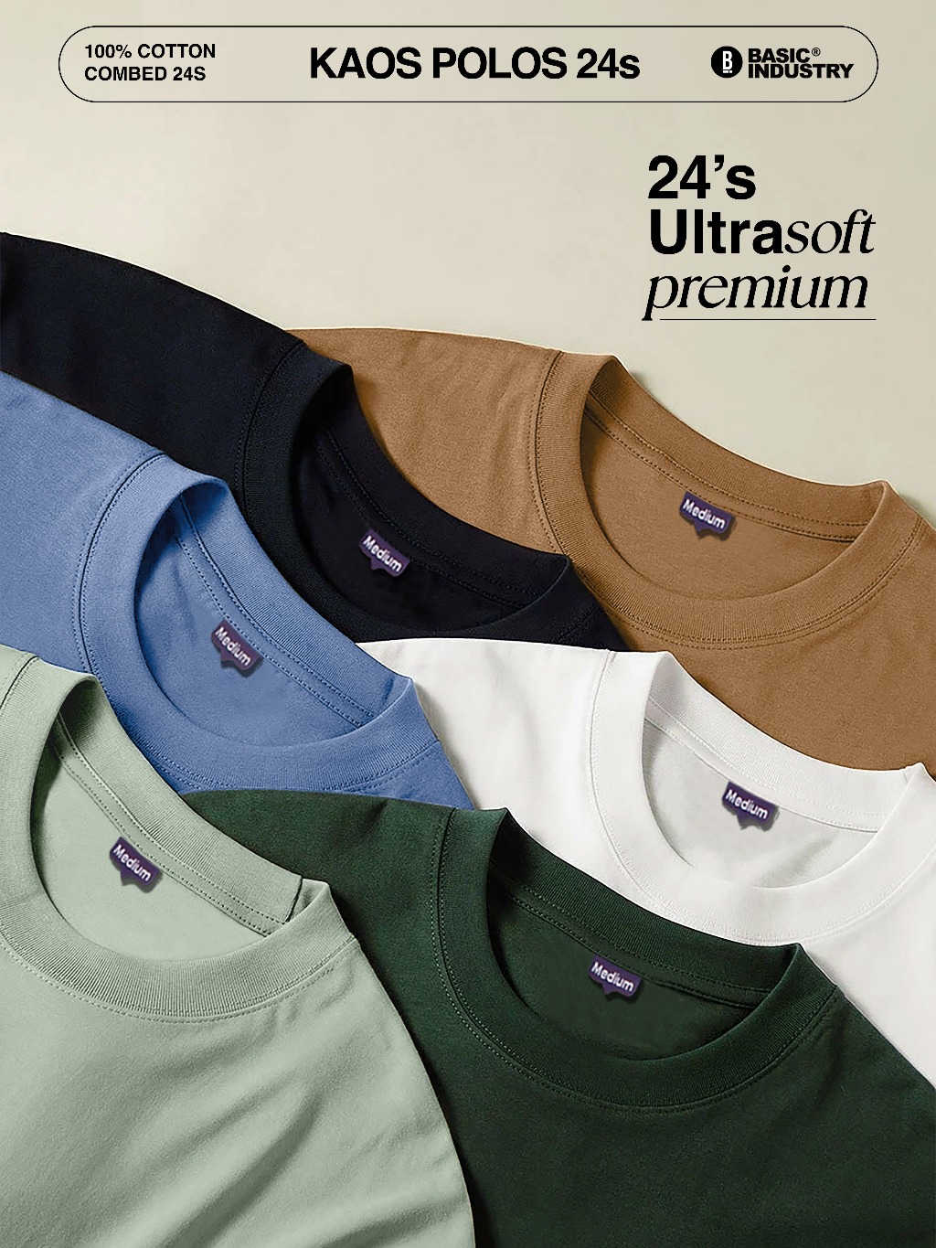 Jual Kaos Polos Dewasa Baju Atasan Pria Wanita Cotton Combed 24s Tebal Premium S M L XL XXL 2XL ...
