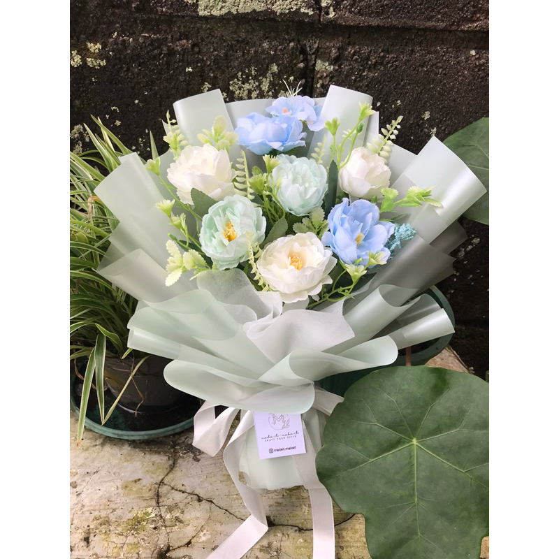 Jual [NEW LOOKS] Buket Bunga Peony Artificial | Artificial Flower Peony ...