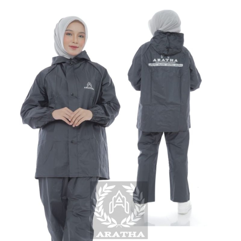 Jual Jas Hujan Raincoat Anti Rembes Pria Wanita Setelan Celana Bahan PVC 0,25mm Tebal Kuat ...