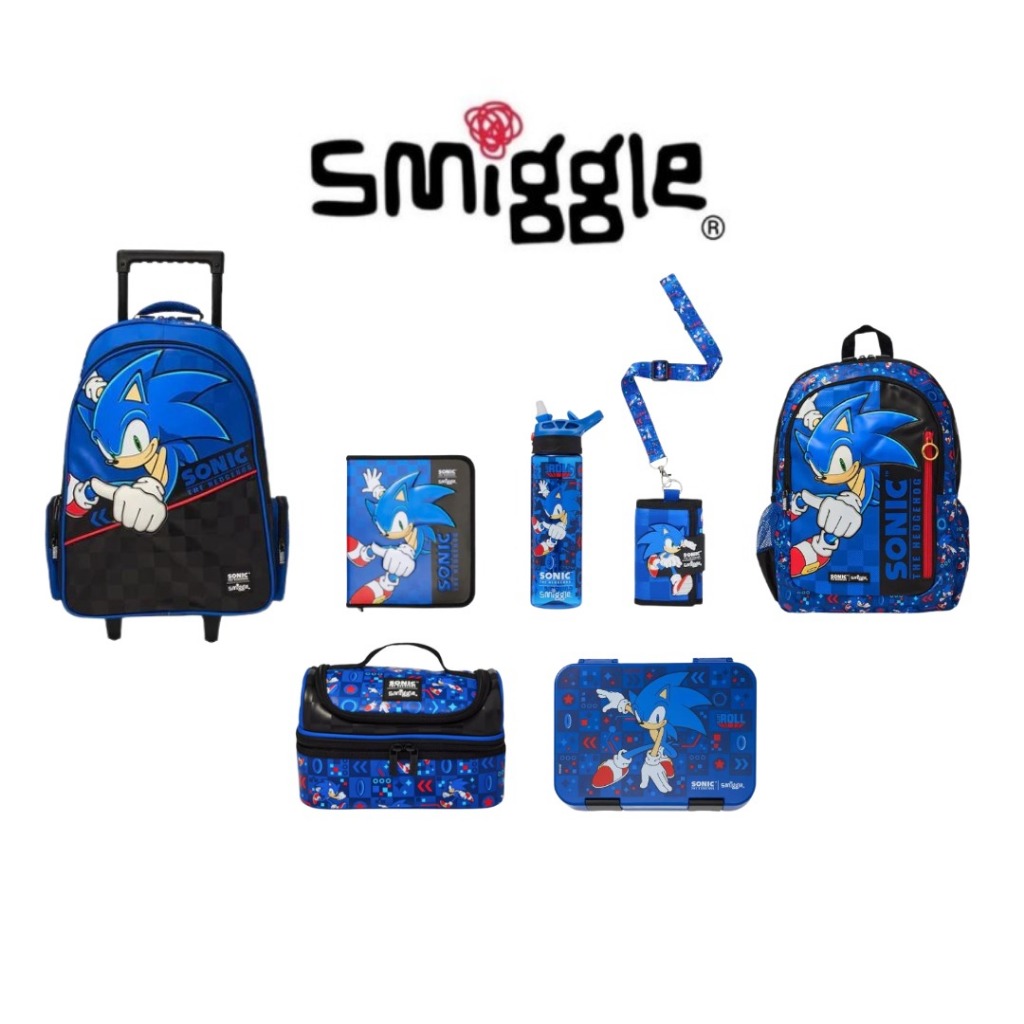 Jual Smiggle Tas Anak Backpack Sekolah Trolley Ransel Sonic | Shopee ...