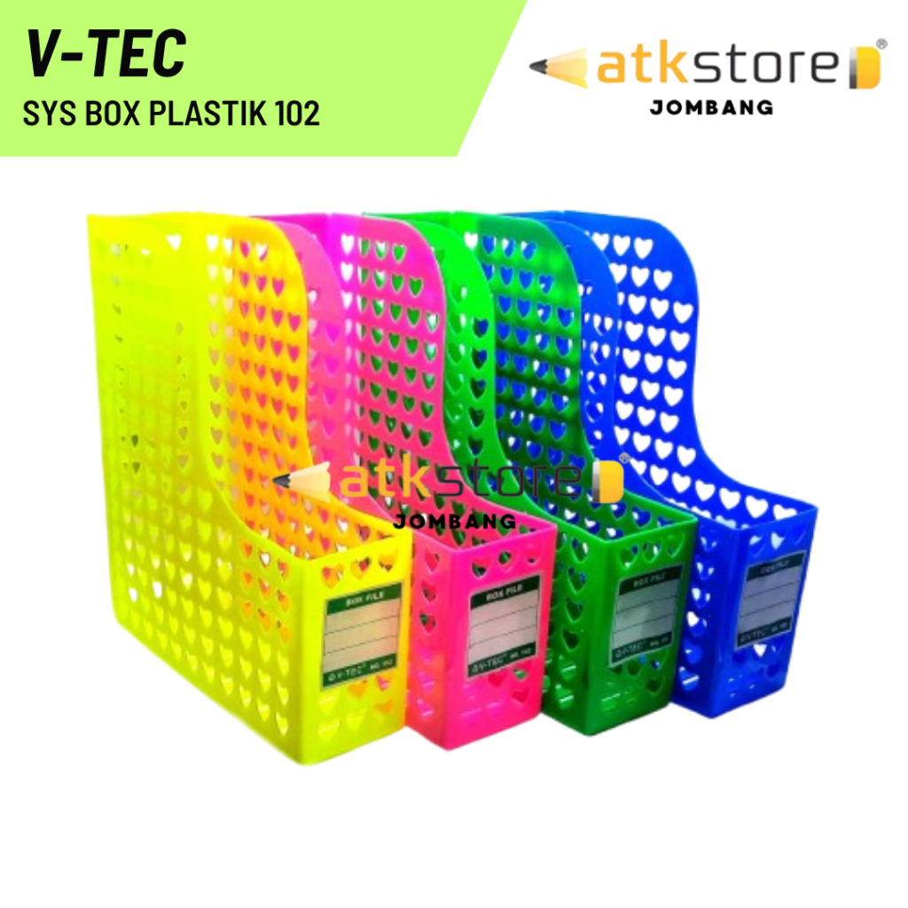 Jual V-TEC SYS Box Plastik 102 Warna / V tec sys Box File Keranjang Plastik / Box File Folio V ...
