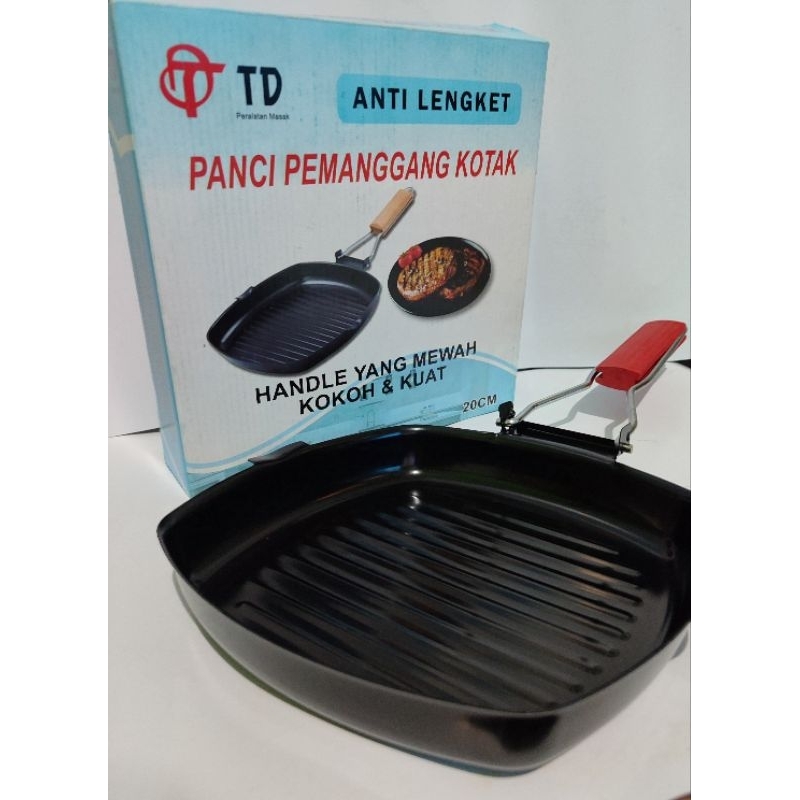 Jual TD Anti Lengket Panci Panggang Kotak-20CM | Shopee Indonesia