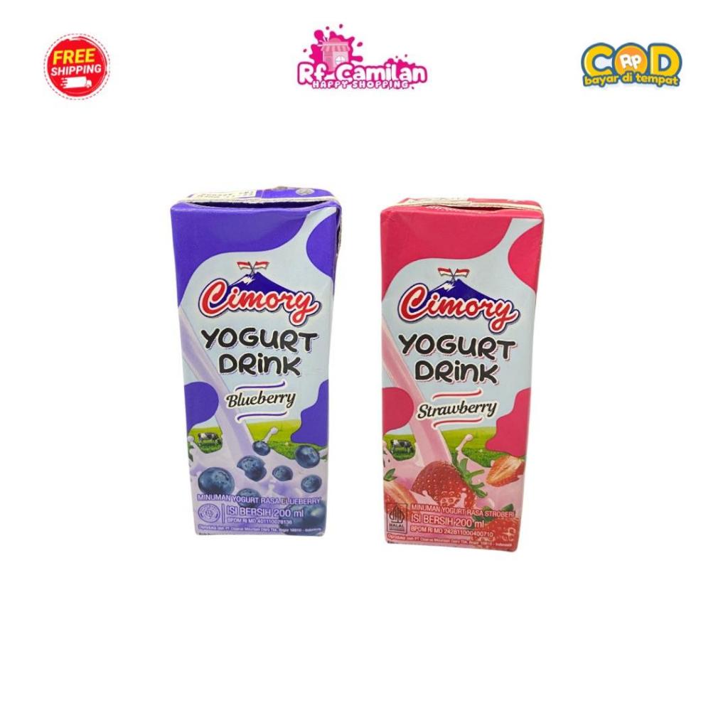 Jual [RF_CAMILAN] Cimory Yoghurt Drink 200ml Bluberry Strawberry Cemilan Anak Minuman | Shopee ...