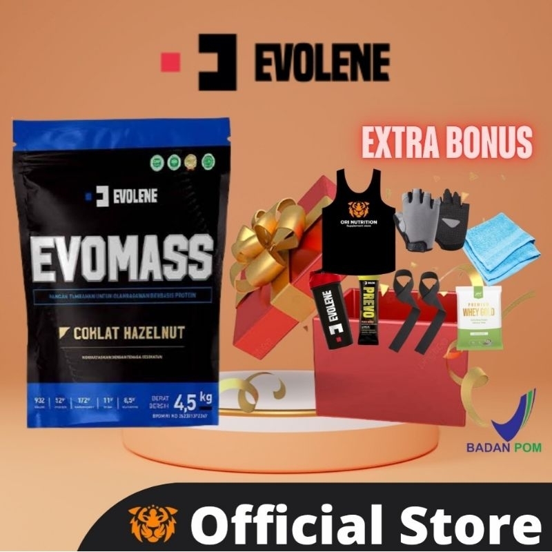 Jual EVOLENE EVOMASS EVO MASS GAINER 10 LBS 10 LB BPOM HALAL SUSU ...