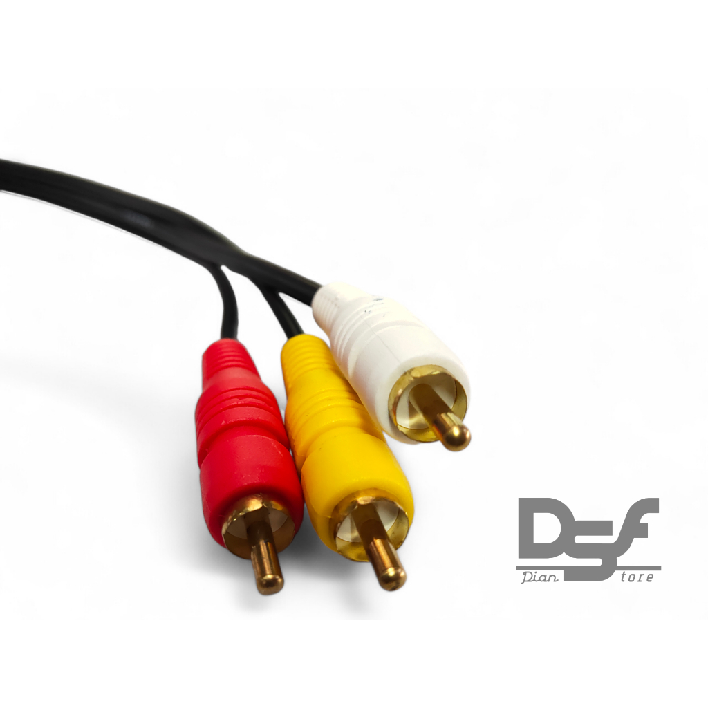 Jual Kabel RCA to RCA 3 warna / kabel 3 ke 3 RCA / kabel tv ke DVD ...