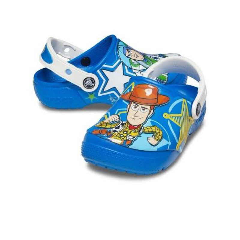 Jual Crocs Kids Fun Lab Toy Story Woody and Buzz original size c13 19cm ...