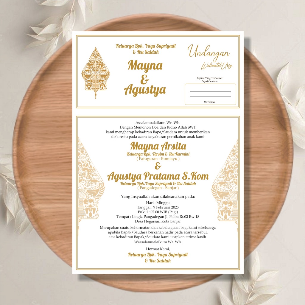 Jual Undangan Walimatul Ursy Pernikahan | undangan walimahan ursy ...