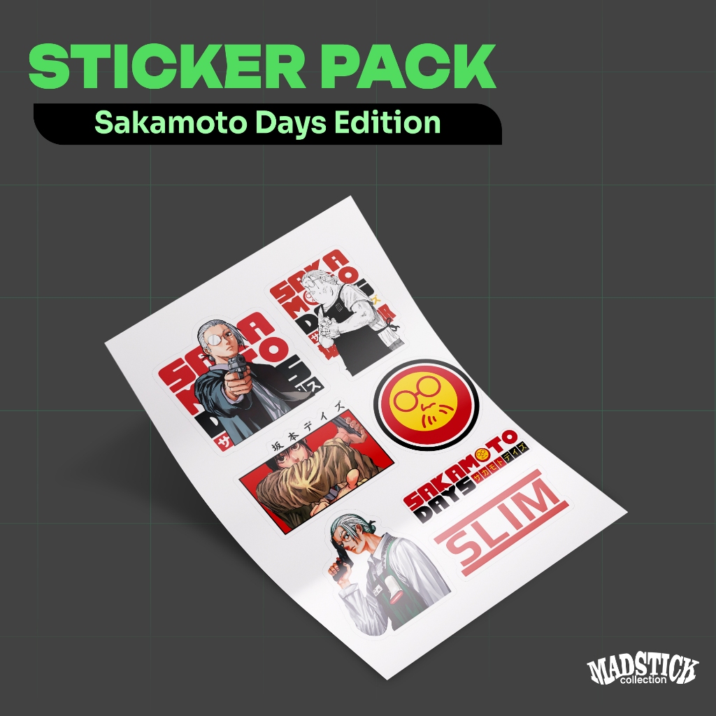 Jual STICKER PACK SAKAMOTO DAYS / STICKER ANIME / STICKER AESTHETIC ...