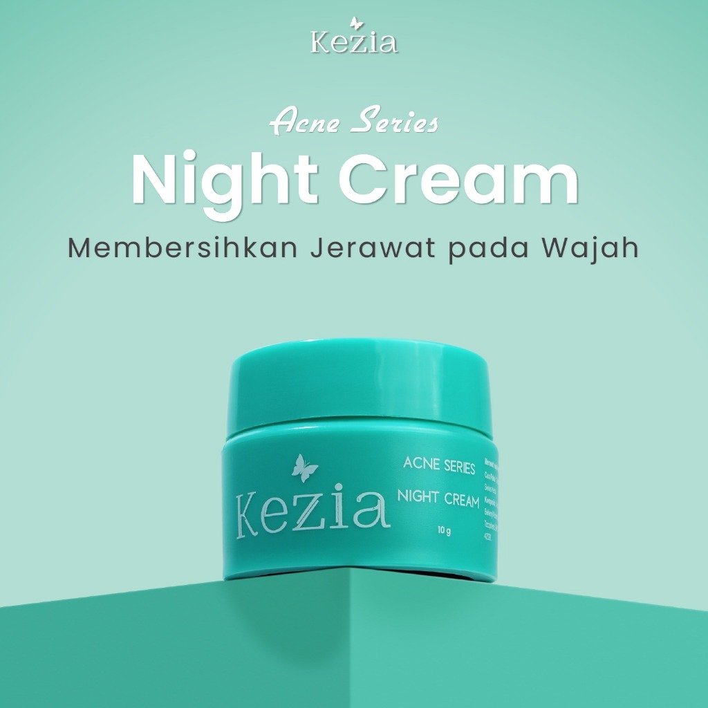 Jual KEZIA Beauty - Night Cream NEW ACNE SERIES (10 gr) | Shopee Indonesia