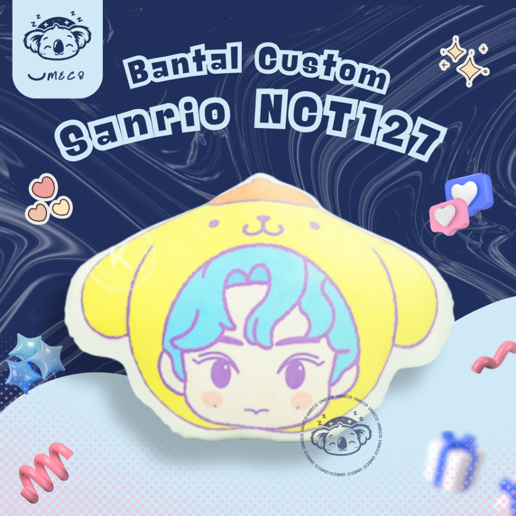Jual UMECO - Bantal Sofa Kepala Custom NCT 127 Sanrio Chiby Kpop - U023 ...