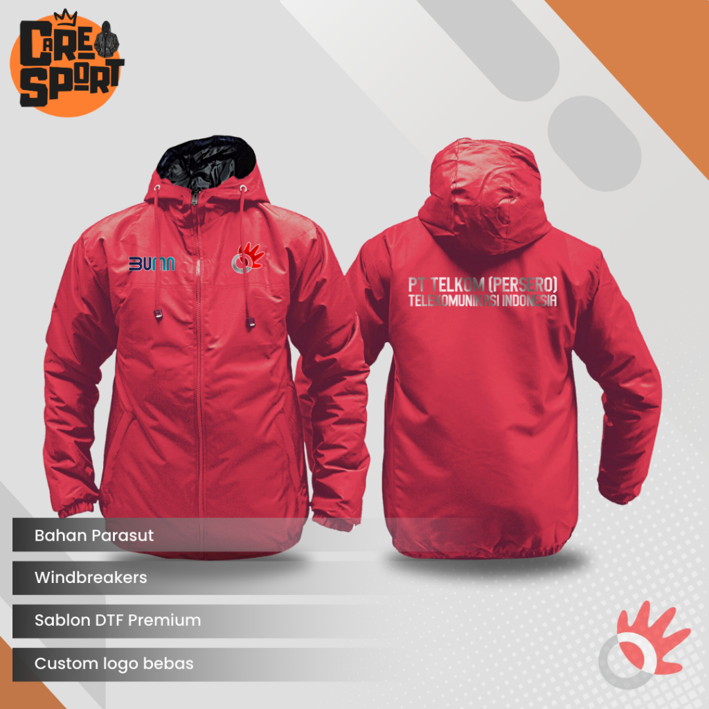 Jual JAKET PT TELKOM INDONESIA / JAKET PERUSAHAAN BUMN COSTEM / JACKET ...