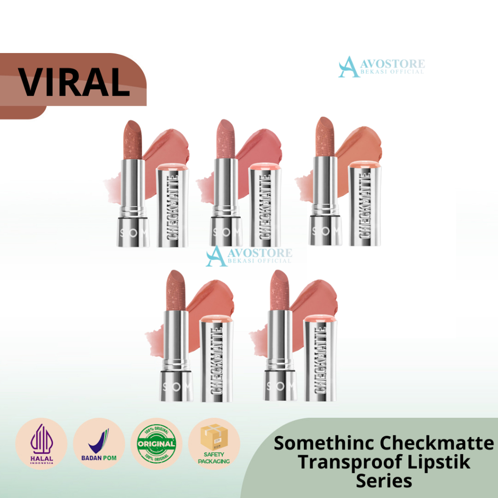Jual Somethinc Checkmatte Transferproof Lipstick Series | Shopee Indonesia