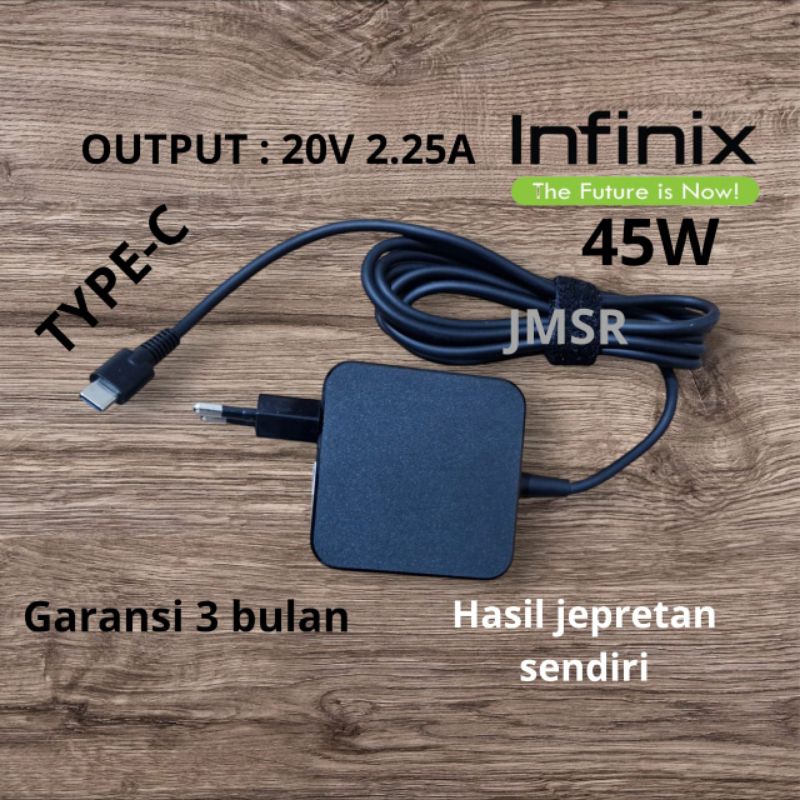 Jual Adaptor Adapter charger 65W Type C Untuk Infinix Inbook X1/X2 ...