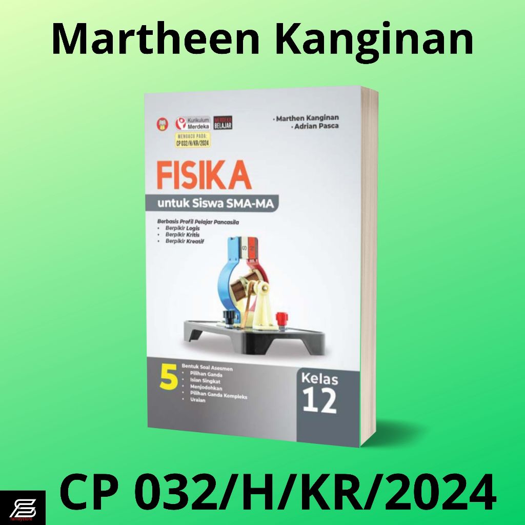 Jual Buku Fisika SMA/MA Kelas 12/XII Kurikulum Merdeka CP 2024-Martheen | Shopee Indonesia