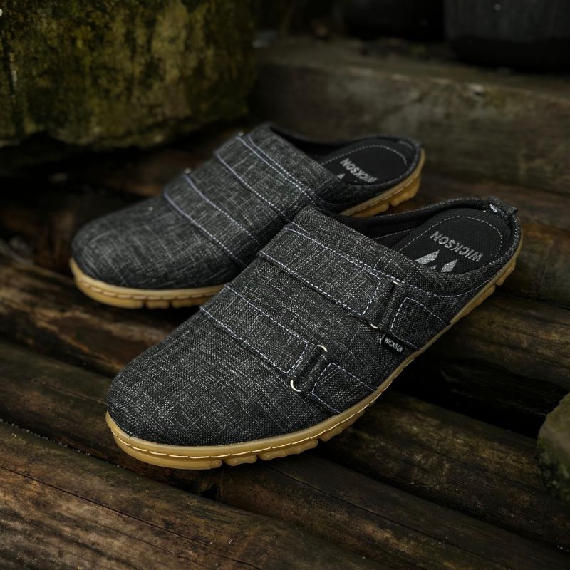 Jual Sepatu Bustong Karet Selop pria Sendal sepatu Slop Jahit Tembus ...