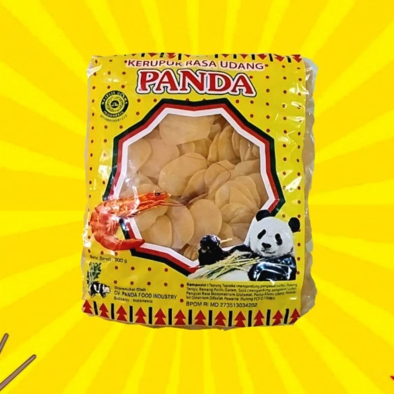 Jual Kerupuk Rasa Udang Cap Panda 500gr KERUPUK UDANG CAP PANDA ...
