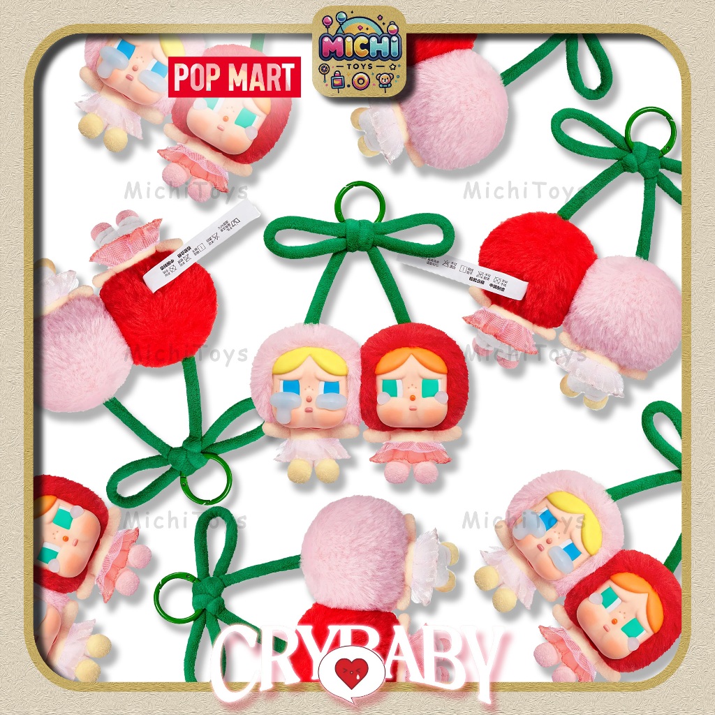 Jual READY ORI POPMART CRYBABY Crying For Love Series (Love You Cherry ...