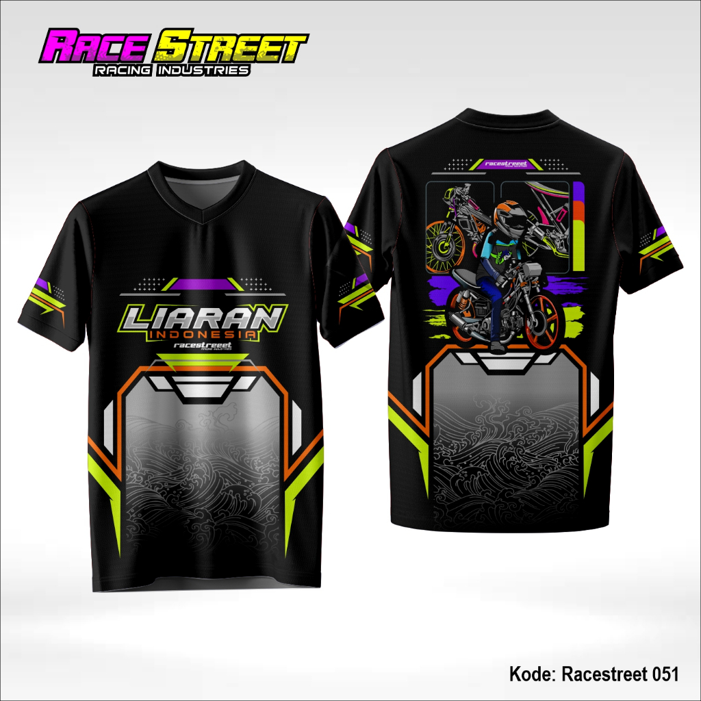 Jual Jersey Racing Full Printing Jersey Racing Race Street Jersey ...