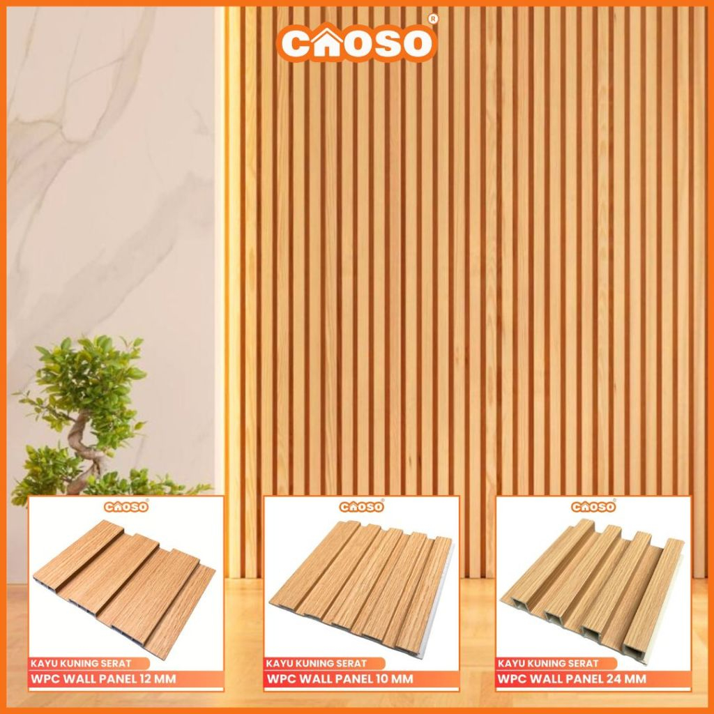 Jual Wpc Wall Panel Kayu Kuning Serat 3 Meter 300cm | Wallpanel Pvc ...