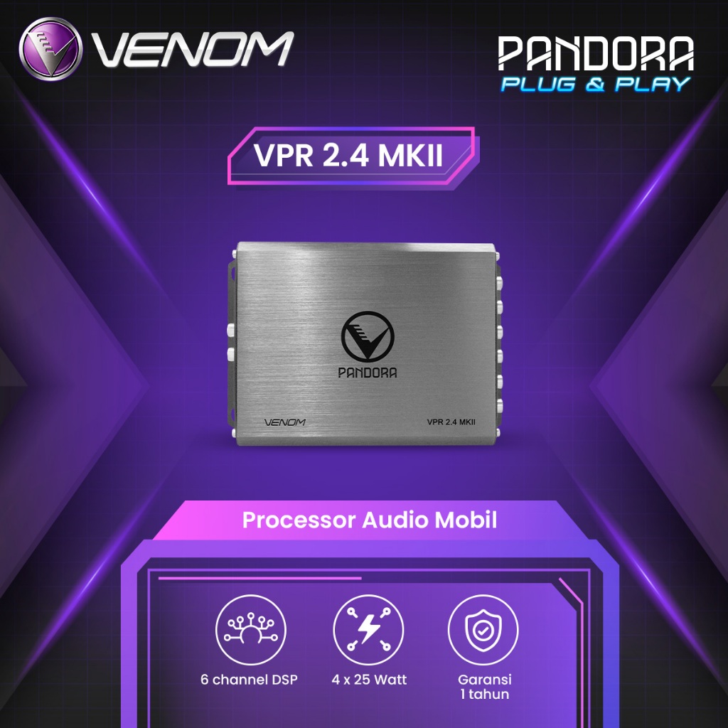 Jual Venom Pandora Series VPR 2.4 MKII Processor 6 Channel with Built ...