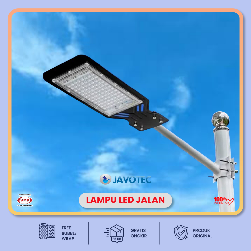 Jual LAMPU LED JALAN PJU SLIM STREET LIGHT 50-100W JAVOTEC | Shopee ...
