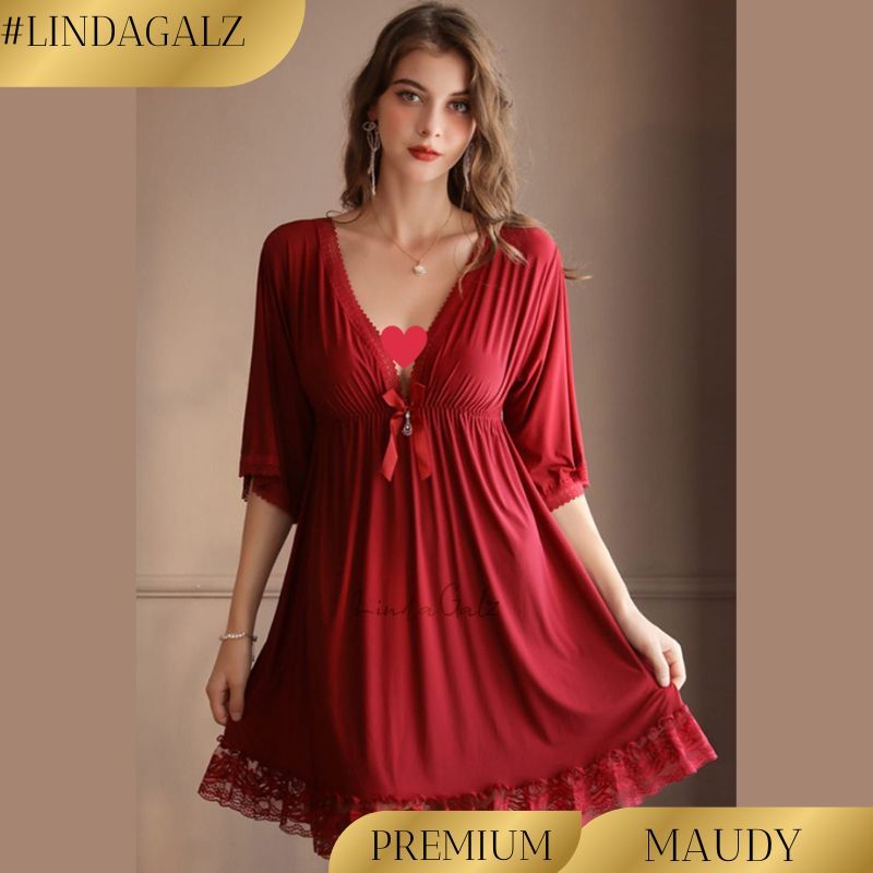 Jual LindaGalz MAUDY Pakaian Tidur Wanita Dewasa Daster Sexy 1571 Baju Dinas Istri Baju TIdur ...