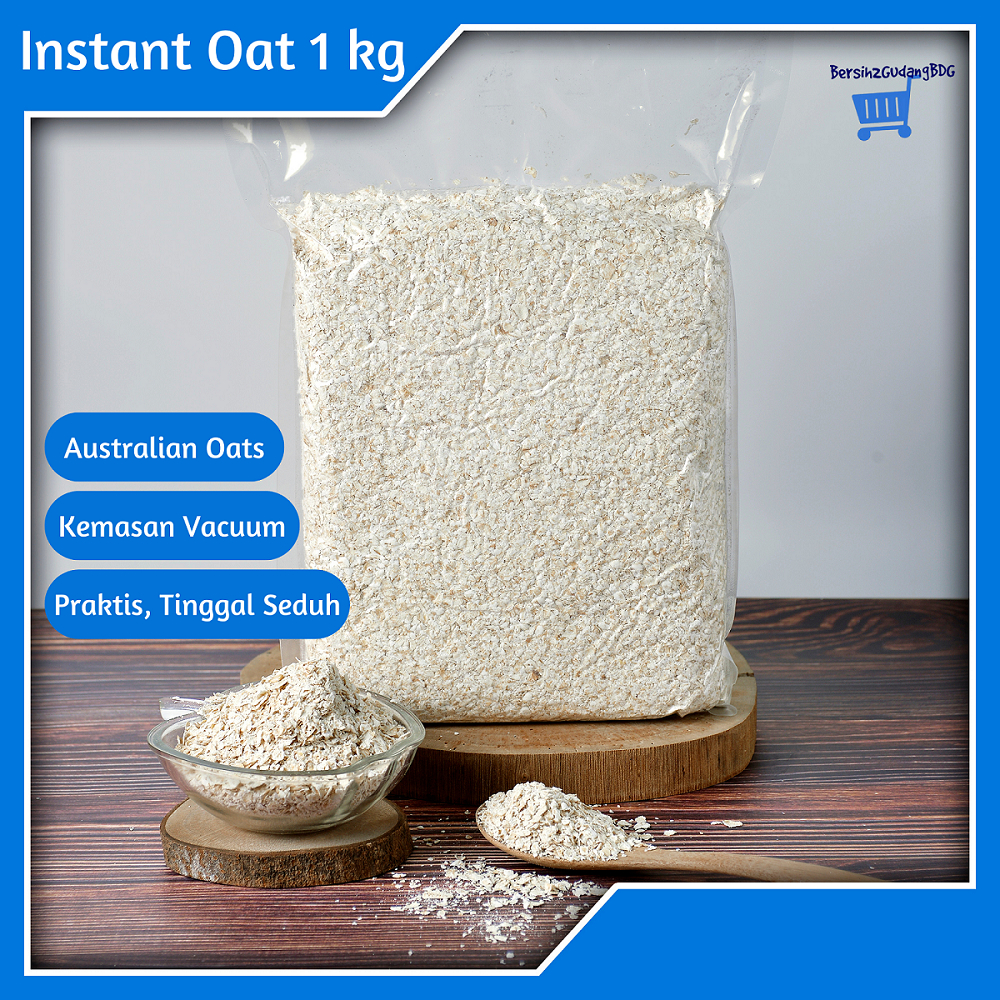 Jual Instan Oat 1kg Australia / Quick Oat / Oatmeal Instan / Gandum ...