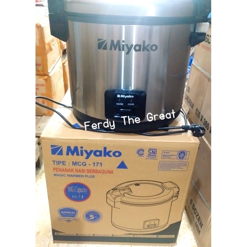 Jual Magic com miyako 6 liter MCG 171 / mcg171 / penanak nasi / rice ...