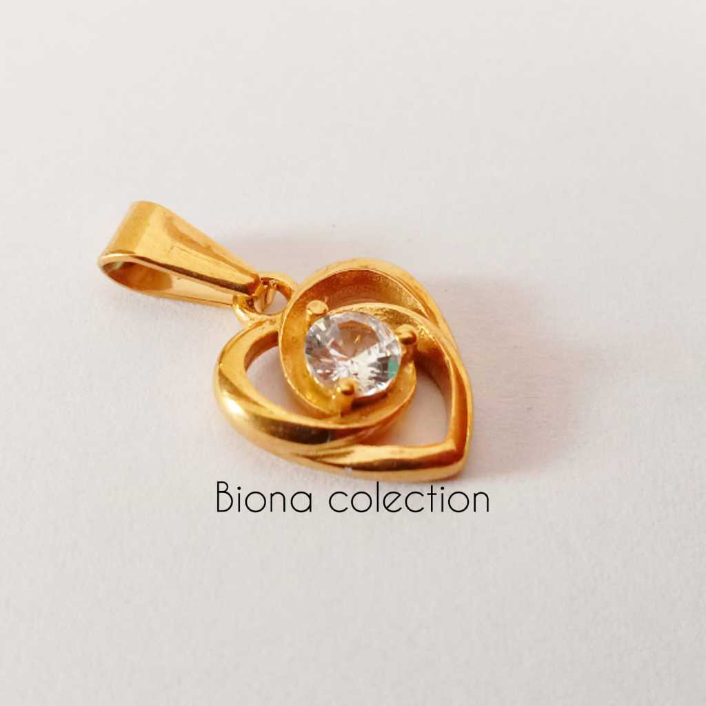 Jual Liontin Love titanium Unik cantik dan menarik Anti karat dan Tidak ...
