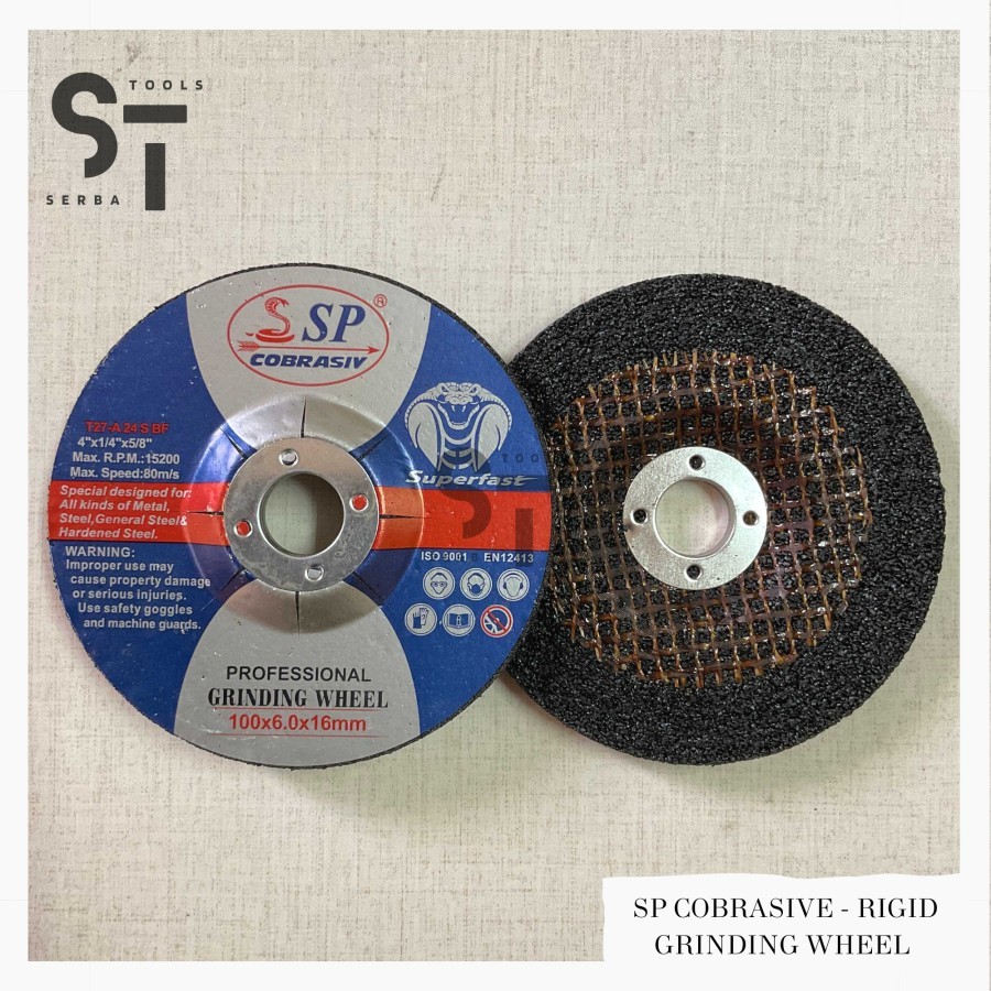 Jual Mata Gerinda Batu Poles 100x6x16 Rigid Grinding Disc Wheel 4 Inch ...