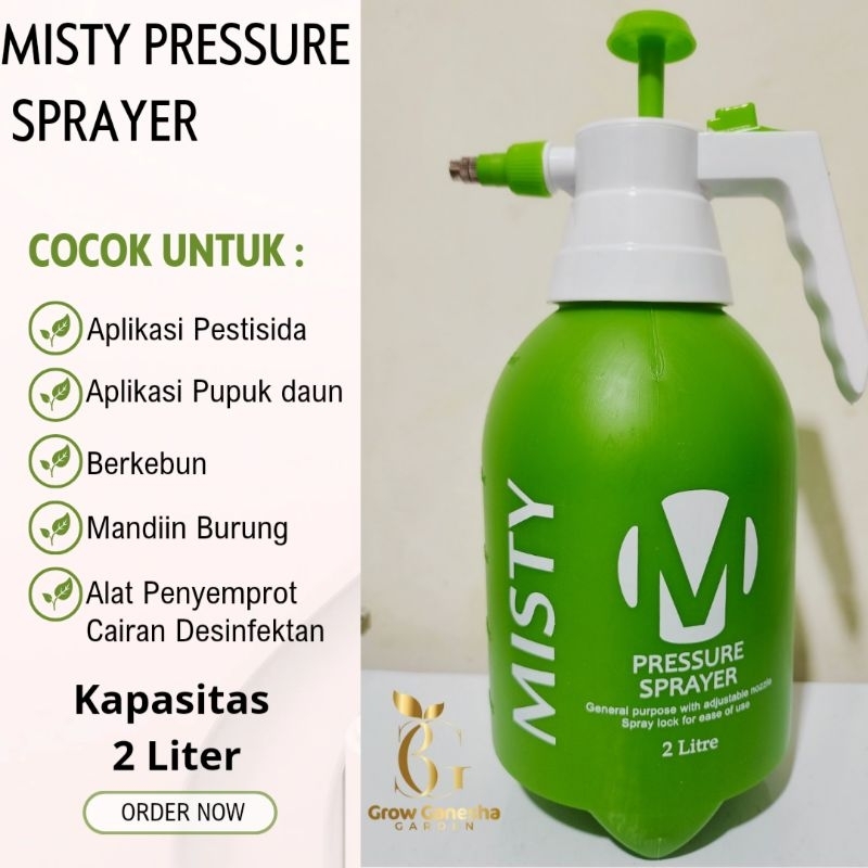 Jual Misty Pressure Sprayer (semprotan tanaman manual) kapasitas 2 ...