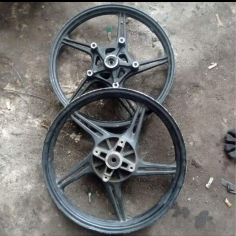 Jual velg velk roda depan belakang set original ori kawasaki edge pnp ...