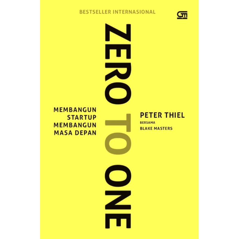 Jual Buku Zero To One: Membangun Startup Membangun Masa Depan | Shopee ...