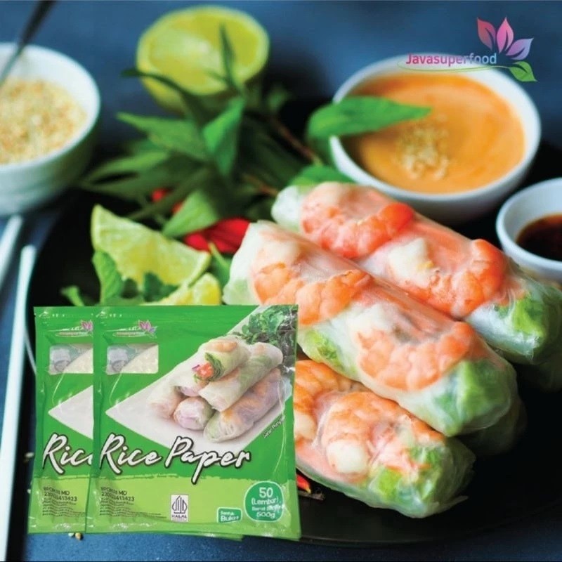 Jual Java Superfood Rice Paper BULAT 500gr/200gr/100gr isi 50/20/10 ...